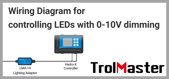 Wiring Diagram for controlling LEDs with 0-10V Dimming