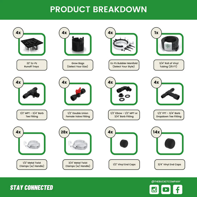 15 Gal - 25 Gal Grow Bundle